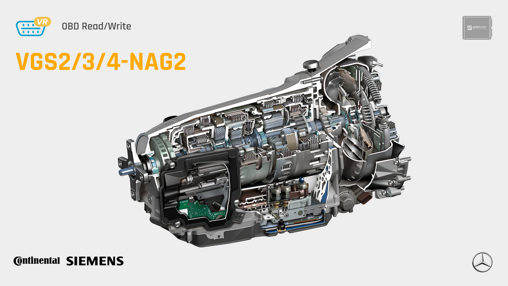 Release for Continental & Siemens VGS2/3/4-NAG2 (7G-Tronic) in OBD mode!